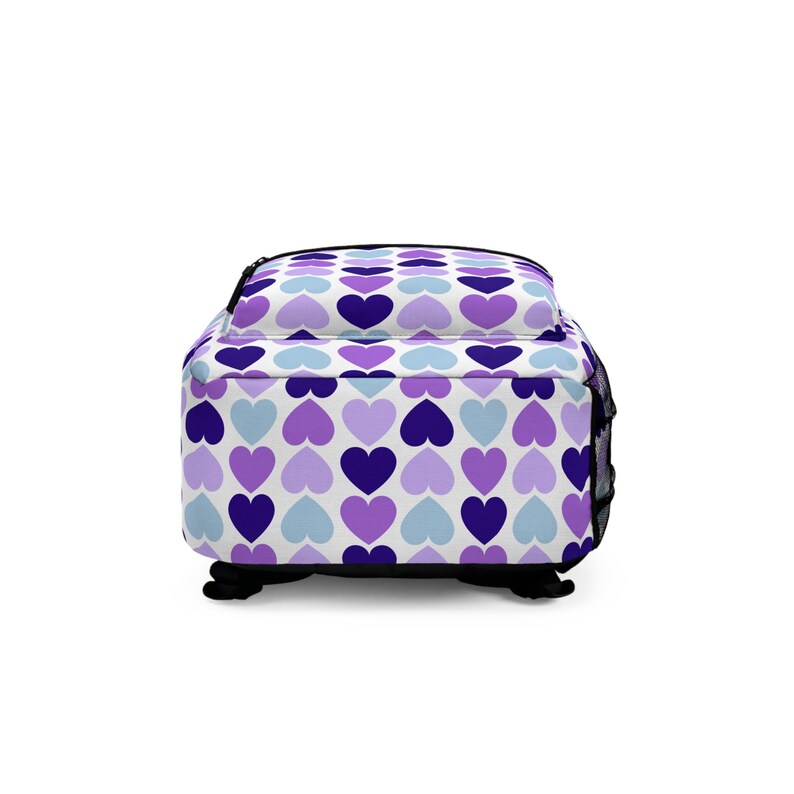 Lavender Hearts Backpack | Backpack Back to School | Hearts Design ...