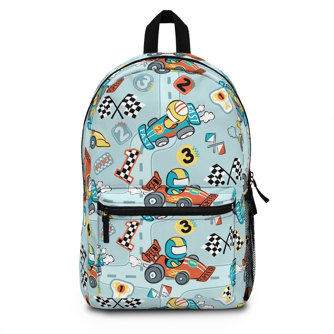 Racing Cars Backpack | Backpack Back to School | Racing Cars Design ...