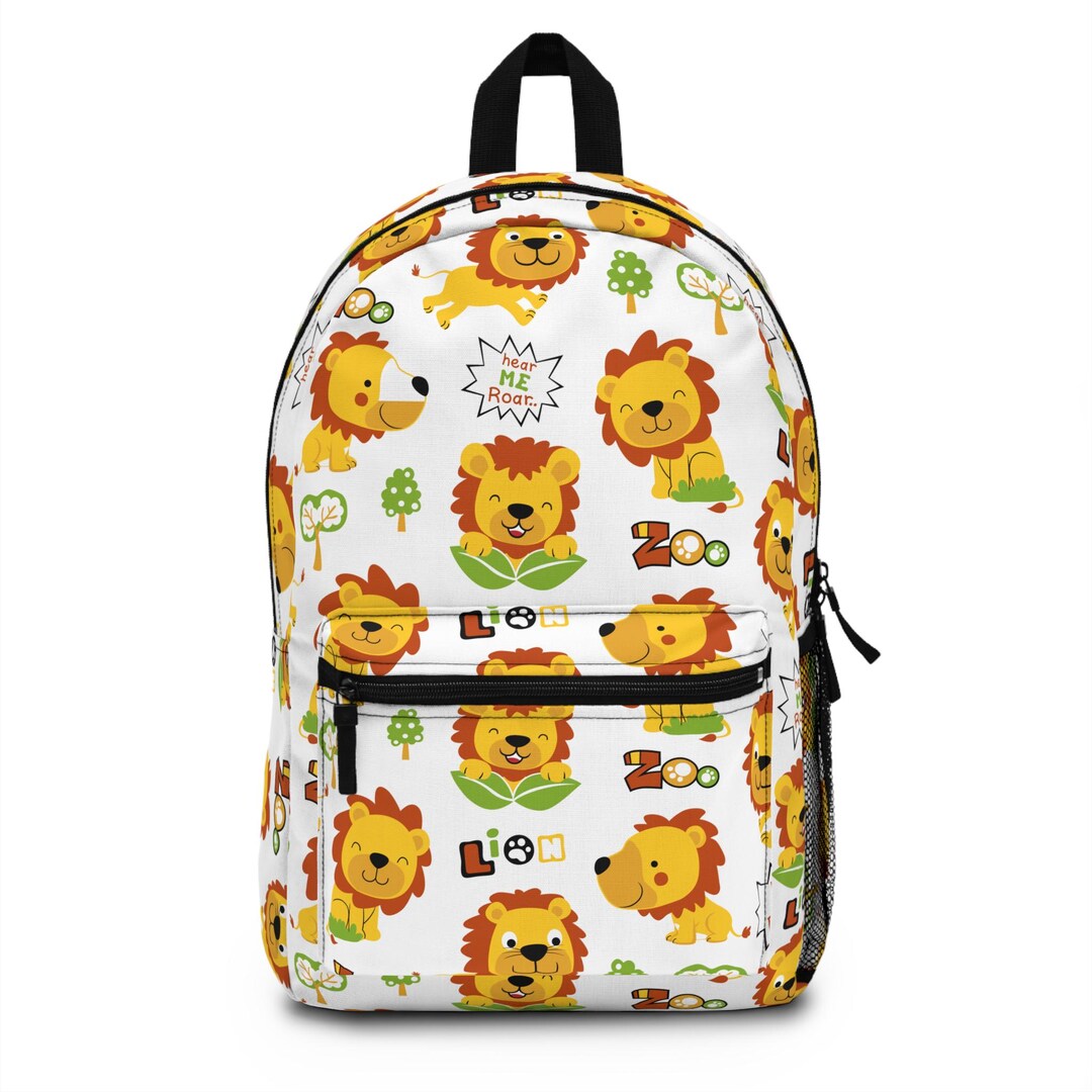 Funny Lion Backpack | Backpack Back to School | Funny Lion Design ...