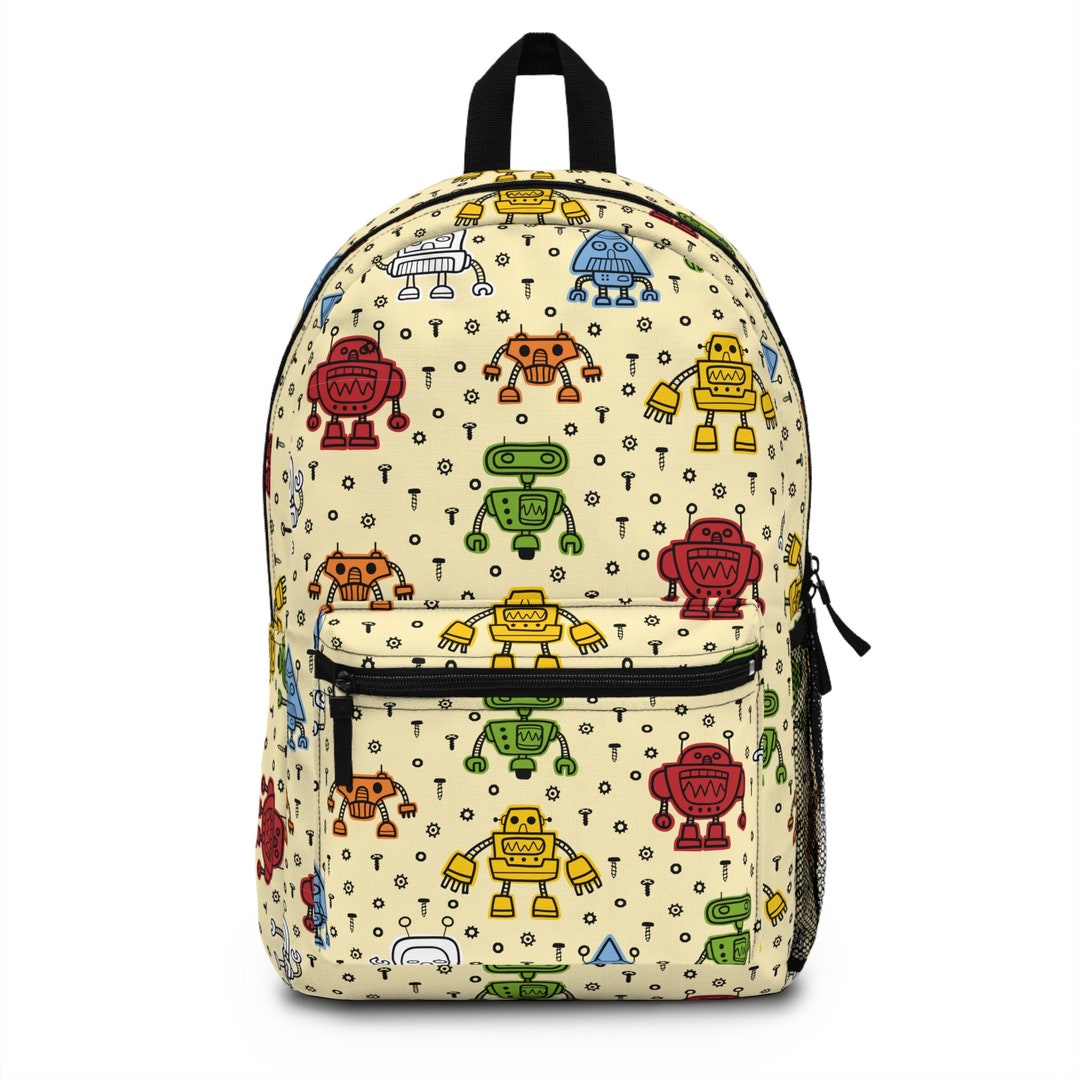 Robots Backpack Backpack Back to School Robots Design Backpack for ...