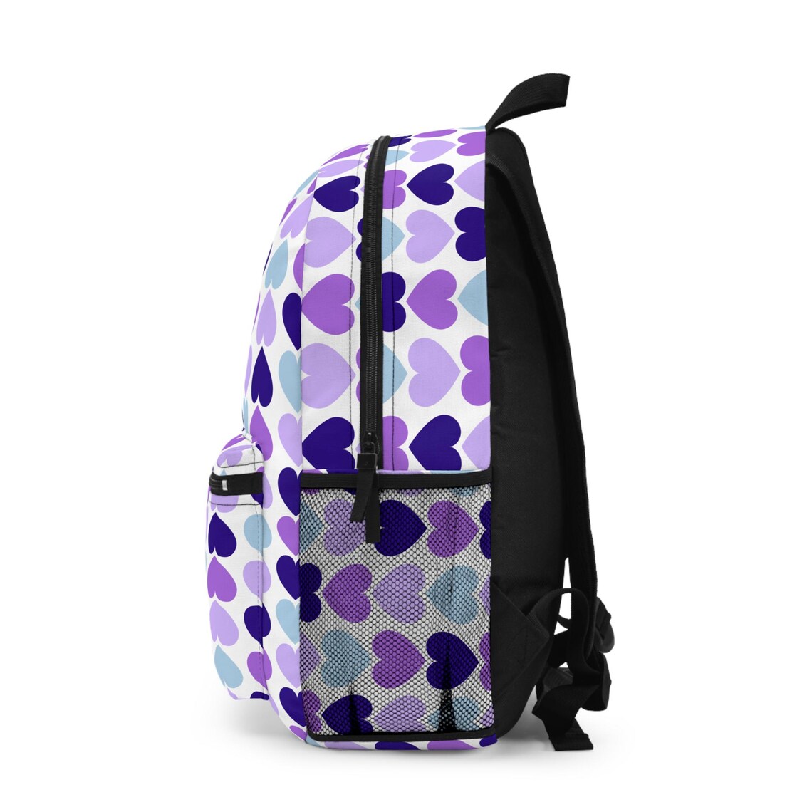 Lavender Hearts Backpack | Backpack Back to School | Hearts Design ...
