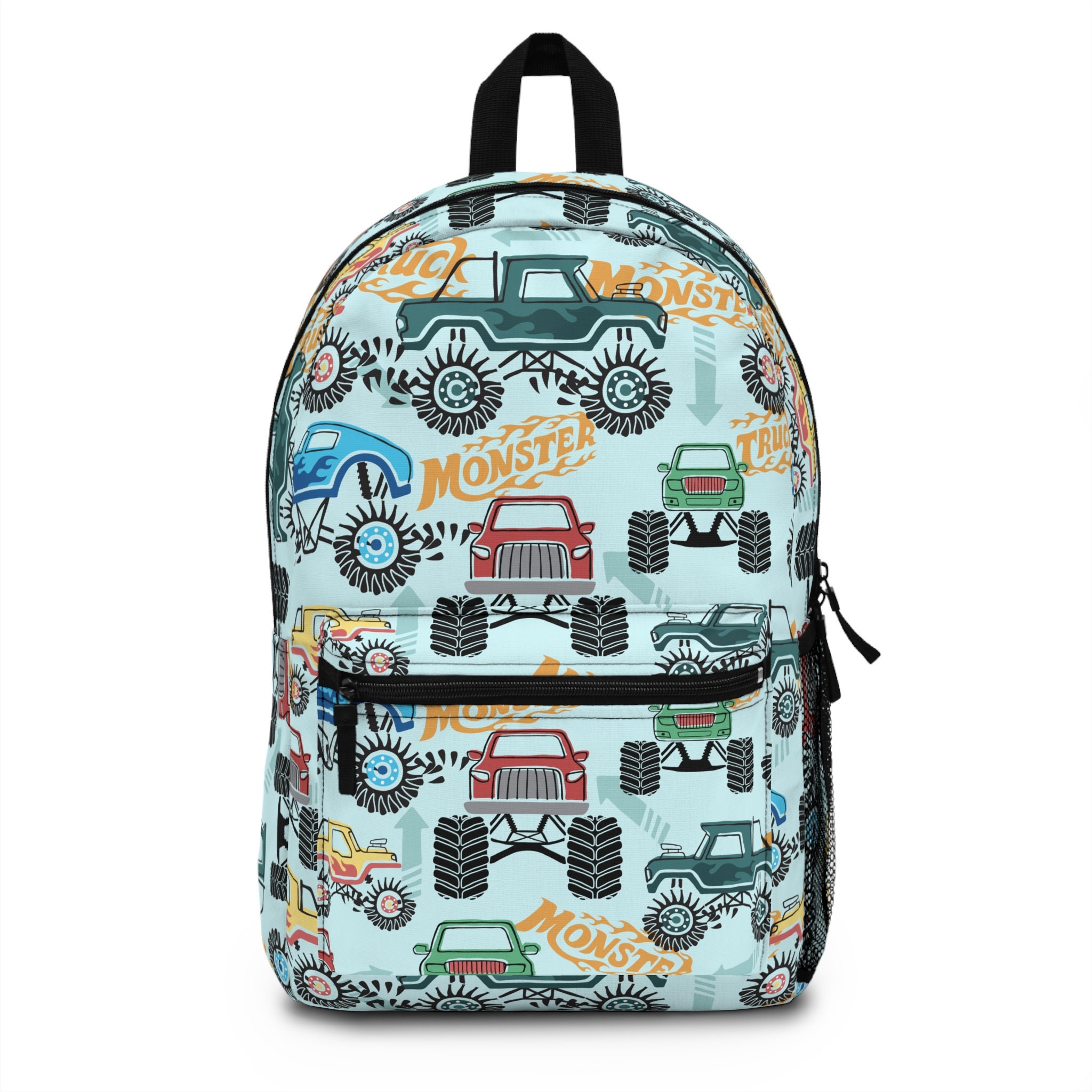 Monster Trucks Backpack Backpack Back to School Monster Trucks Design ...