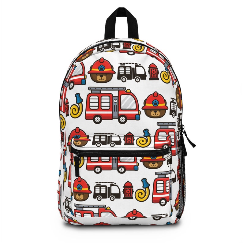Fire Truck Backpack | Backpack Back to School | Fire Truck Design ...
