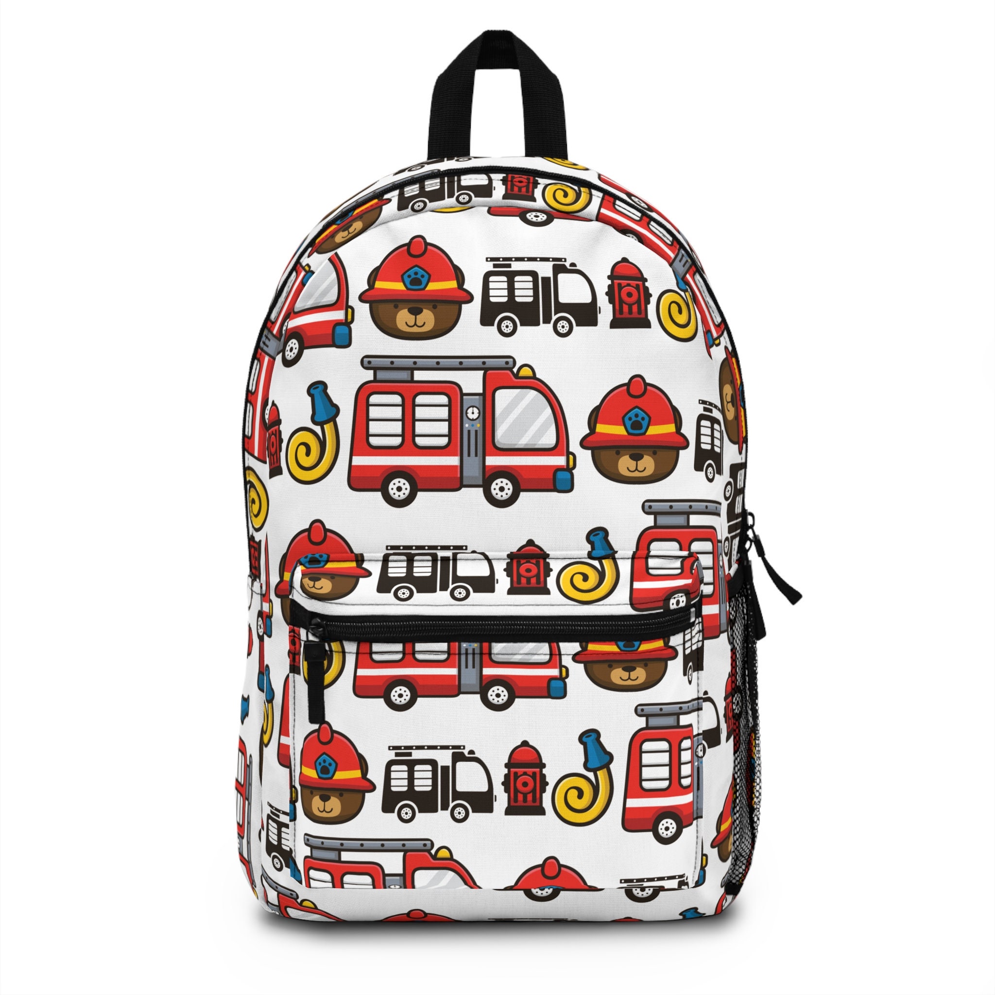 Fire Truck Backpack | Backpack Back to School | Fire Truck Design ...