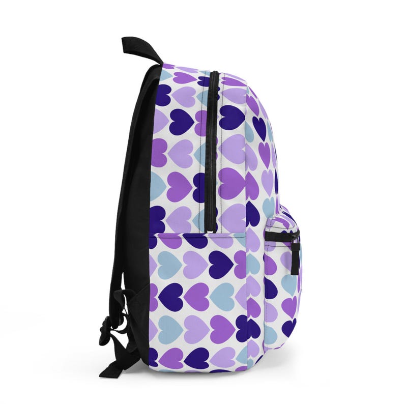 Lavender Hearts Backpack | Backpack Back to School | Hearts Design ...