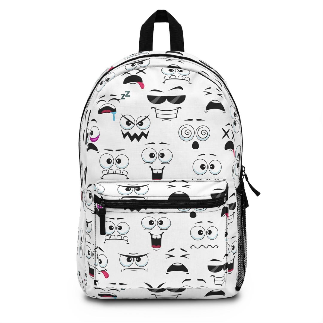 Funny Emojis Backpack | Backpack Back to School | Funny Emojis Pattern ...