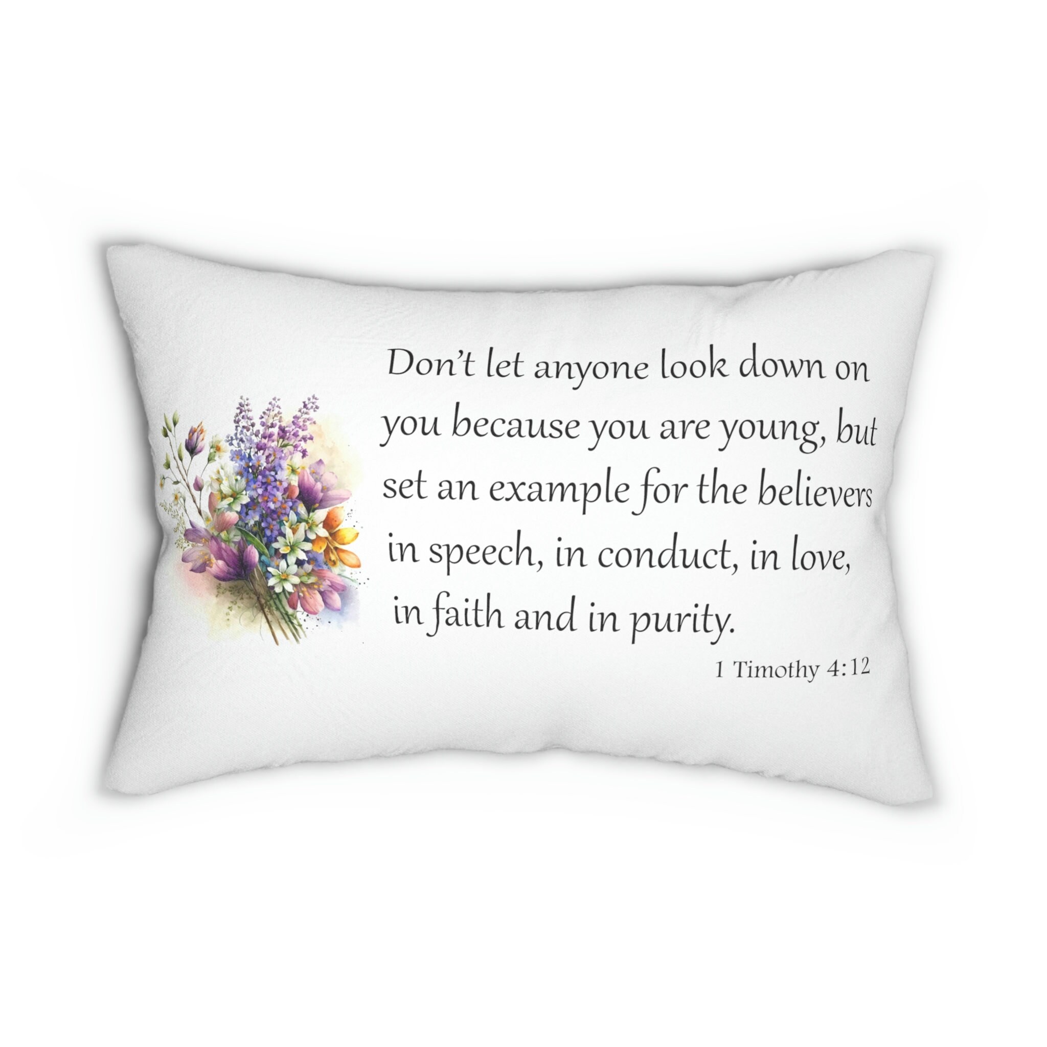 Bible Verse Pillow Scripture Pillow Christian Decor Inspirational Decor ...