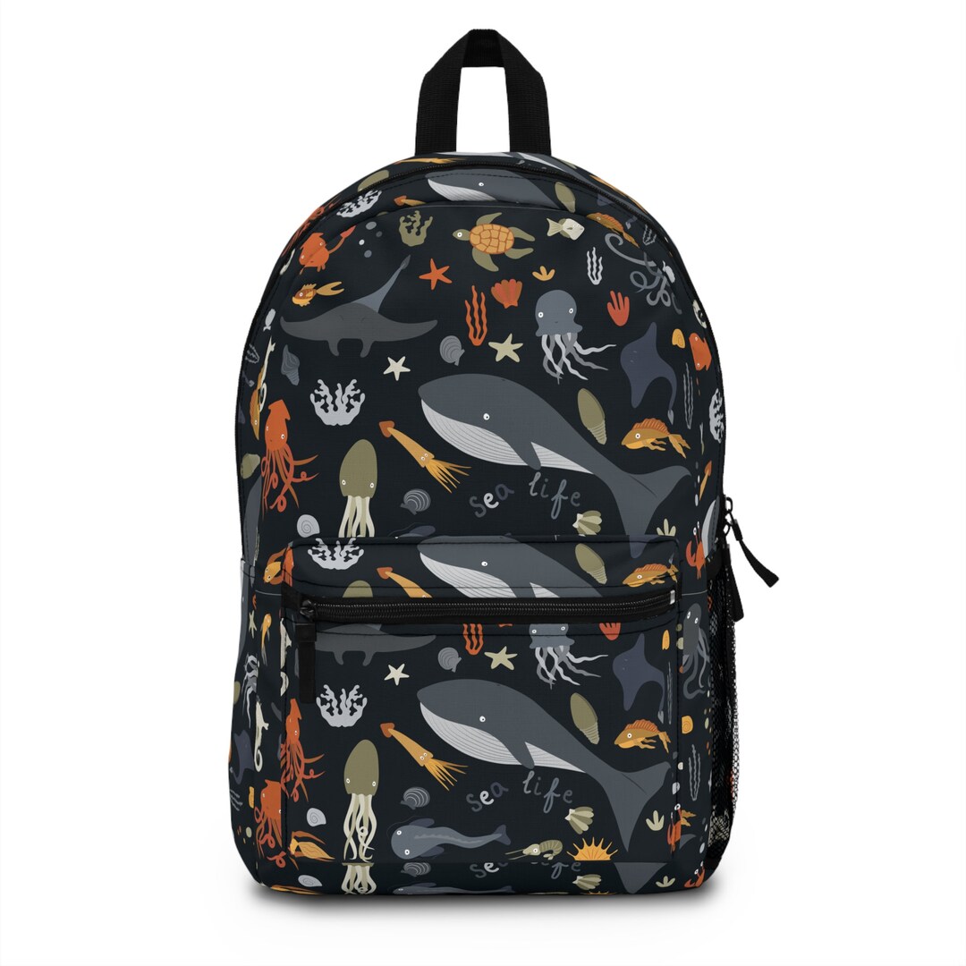 Marine Animals Backpack Backpack Back to School Marine Animals Design ...