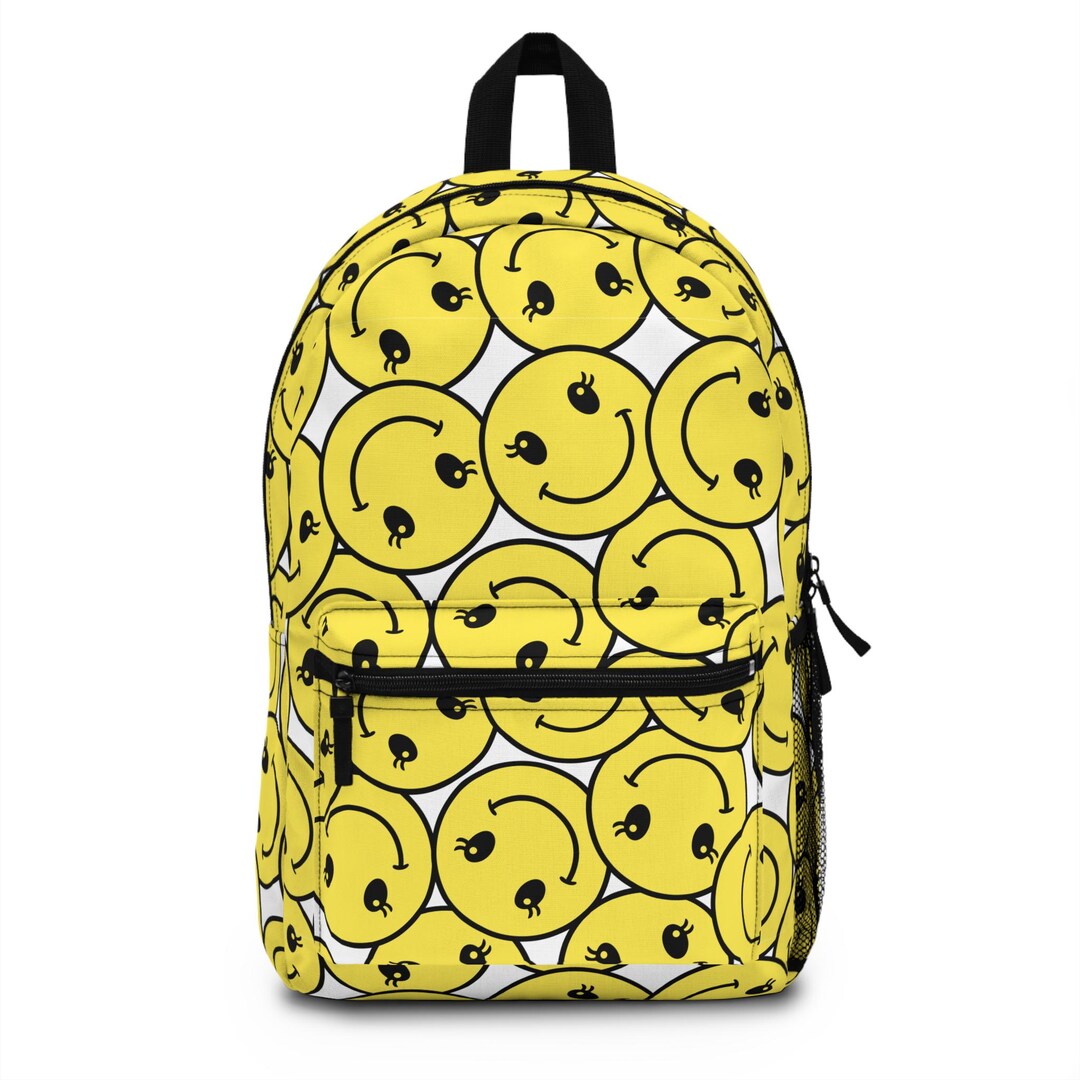 Smiley Backpack | Backpack Back to School | Smiley Design | Backpack ...