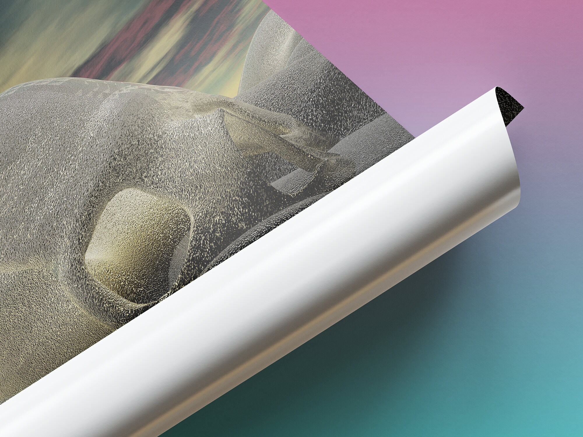 Beach Retro Vaporwave CGI Poster 24 X 36 60cm - Etsy