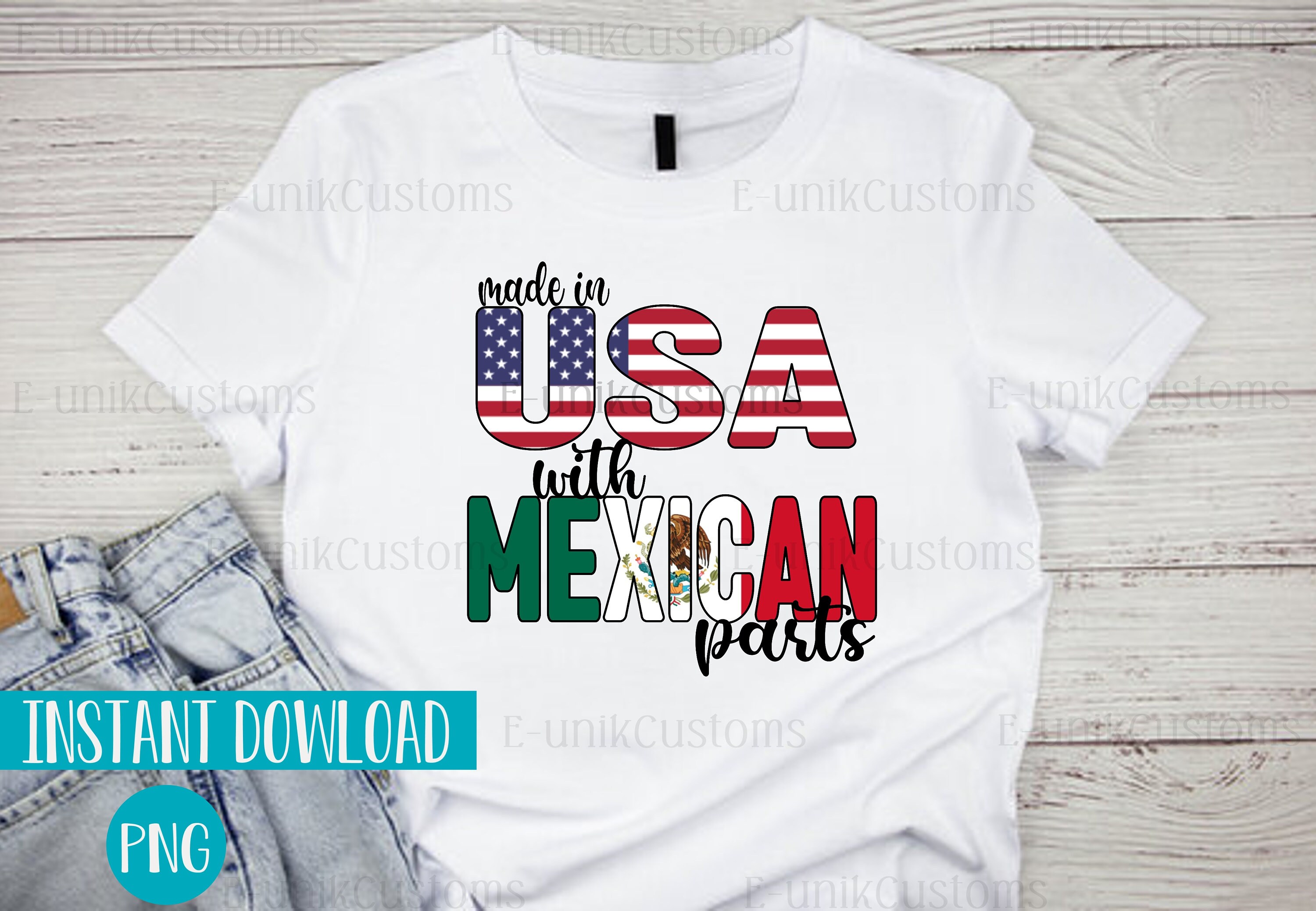 Made in USA With Mexican Parts, Mexican Sublimation, Mexican Designs ...