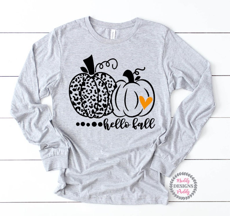 Fall Shirt, Hello Fall Shirt, Cute Fall Shirts, Hello Fall Pumpkin ...