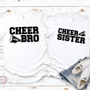 Custom Cheer Shirt, Cheer Sister Shirt, Cheer Bro Shirt, Football ...