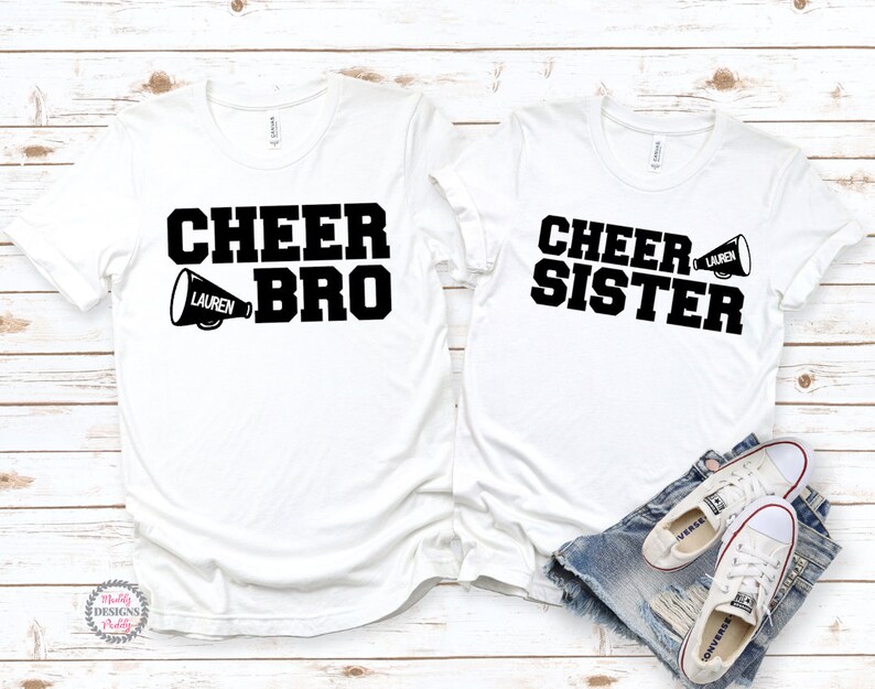 Custom Cheer Shirt Cheer Sister Shirt Cheer Bro Shirt - Etsy
