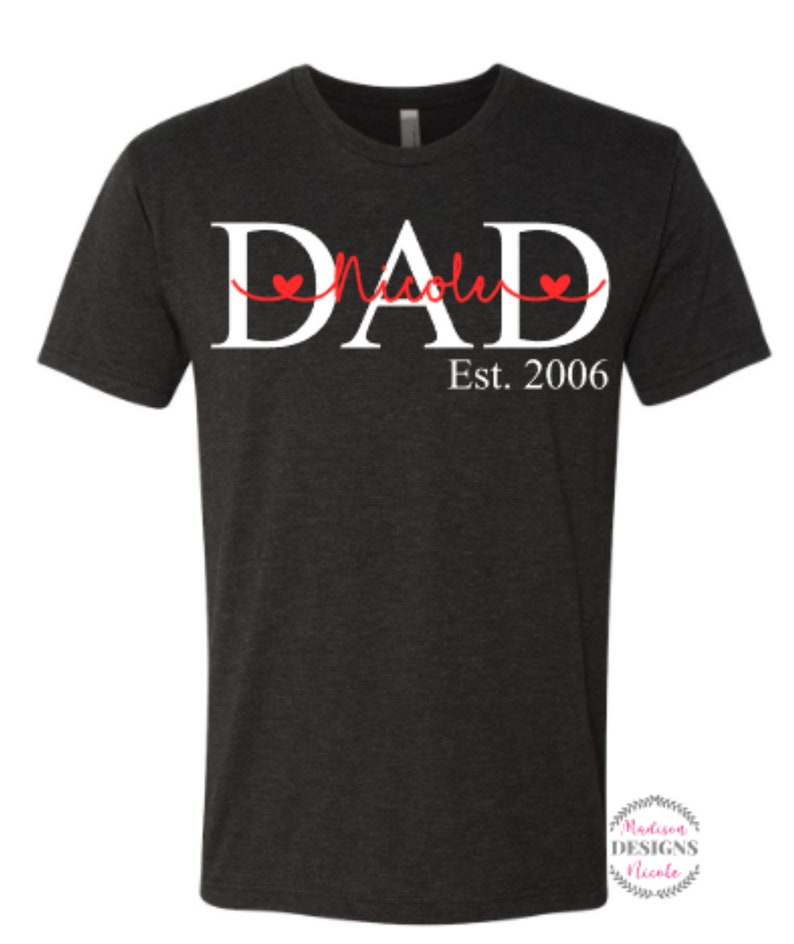 Dad Shirt Custom Dad Tee With Kids Names Personalized Dad - Etsy