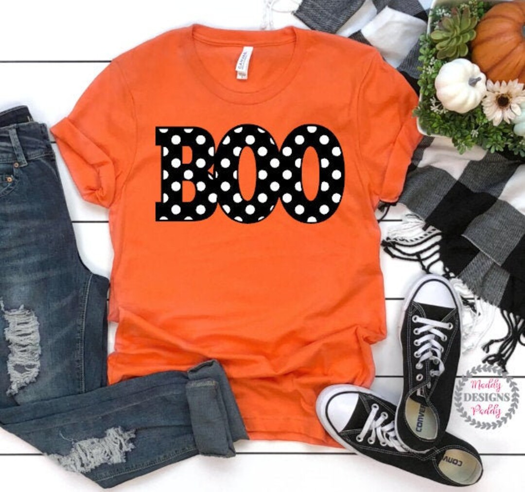 Boo Shirt Halloween Shirt Women's Halloween Tee Boo - Etsy