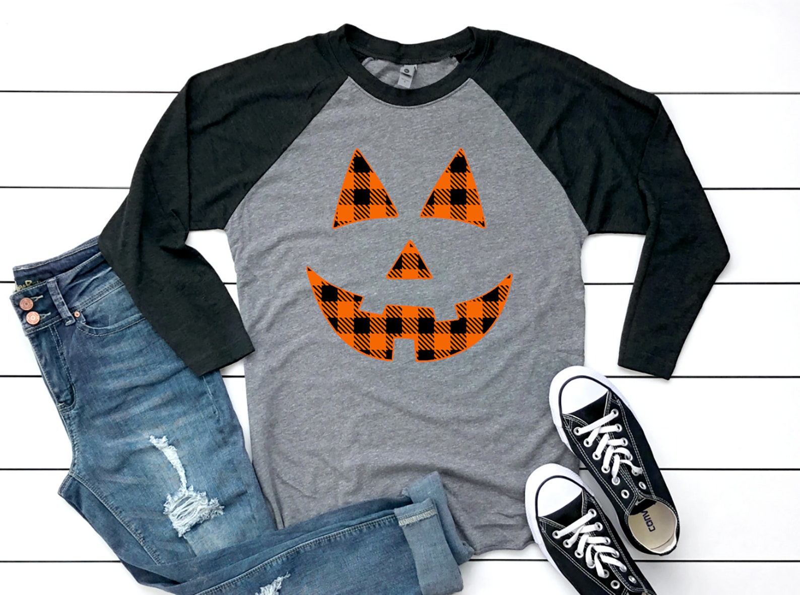 Halloween Shirts Pumpkin Face Shirt Jack O' Lantern - Etsy
