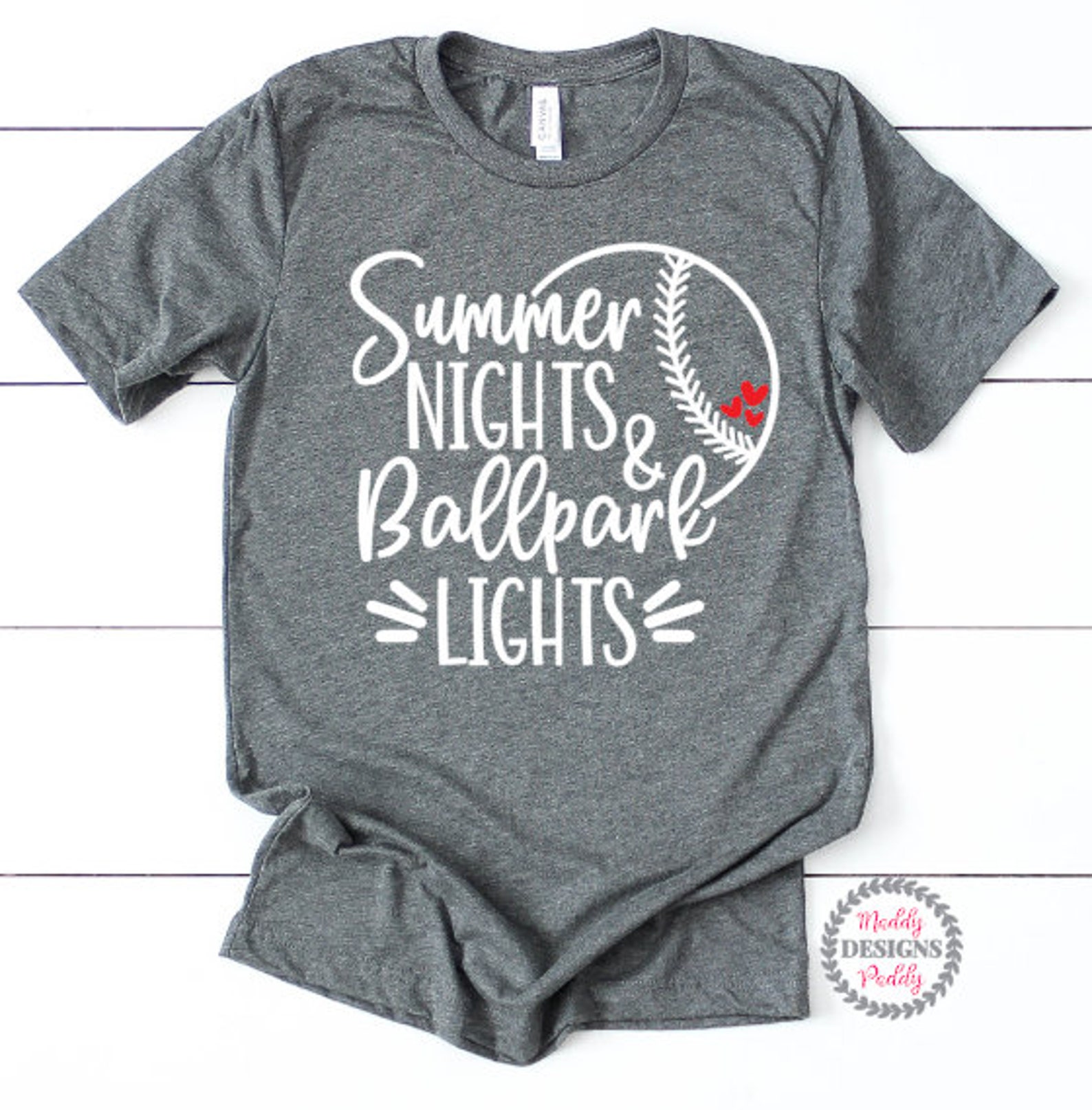 Summer Nights and Ballpark Lights Shirt, Baseball Shirt, Game Day Tee ...