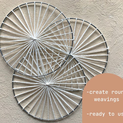 Round Weaving Loom Kit Circular Loom Hoop Frame Weave - Etsy Ireland