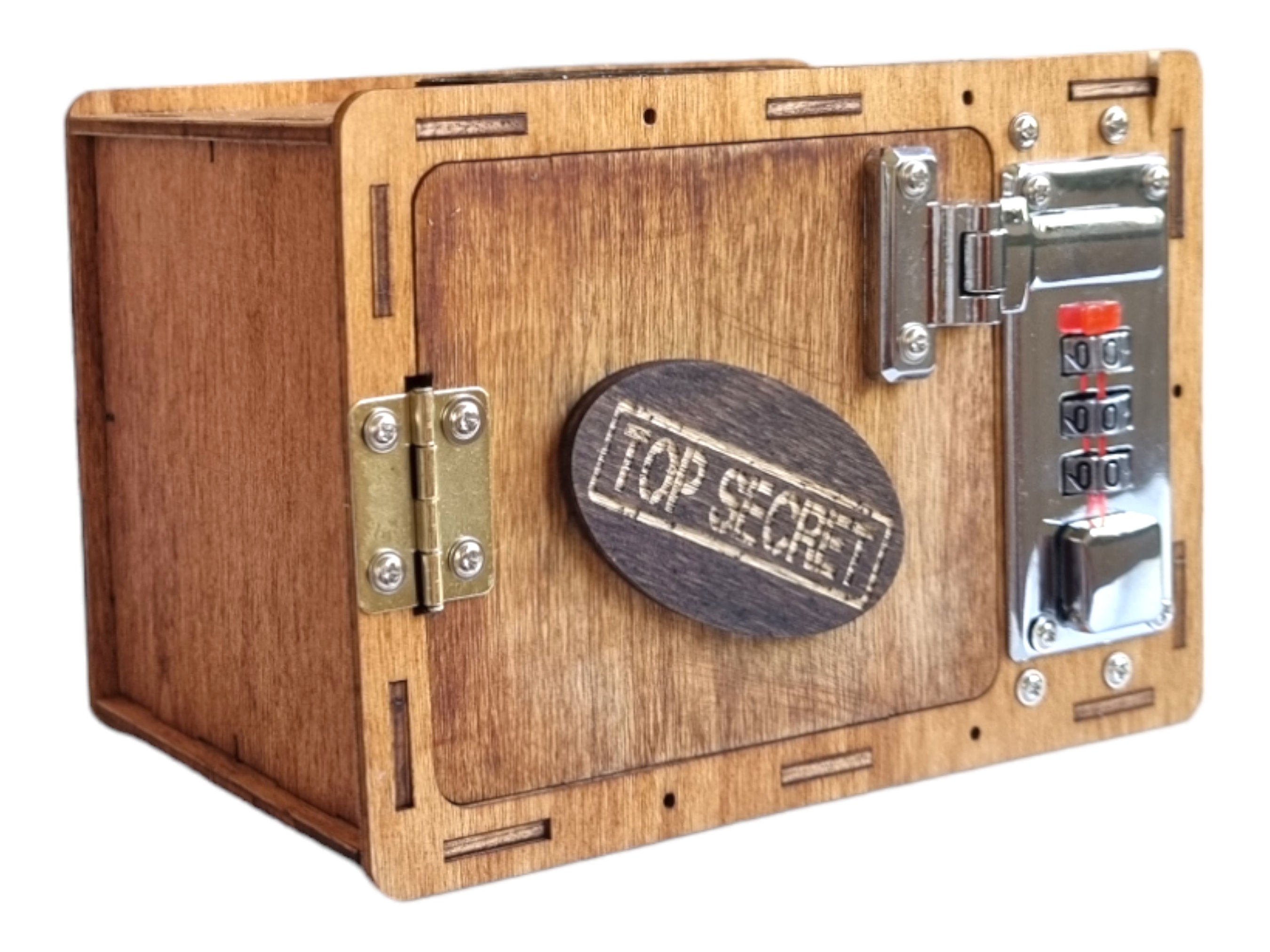 Personalized Wooden Password Box, With Engraved Sport Monogram. Custom ...