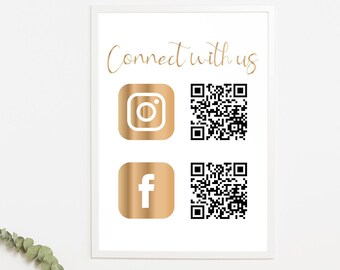 Connect With Us Sign - Etsy