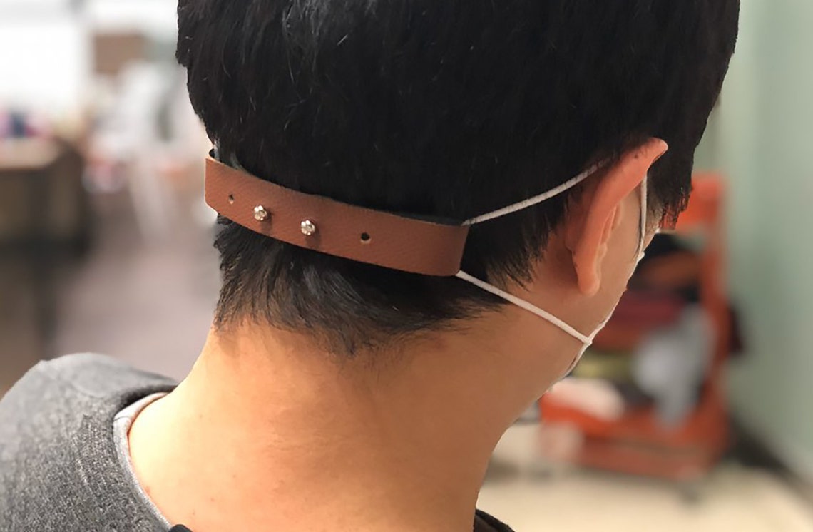 Ear Saver Leather Ear Saver Adjustable Face Masks Mask Extender Mask ...