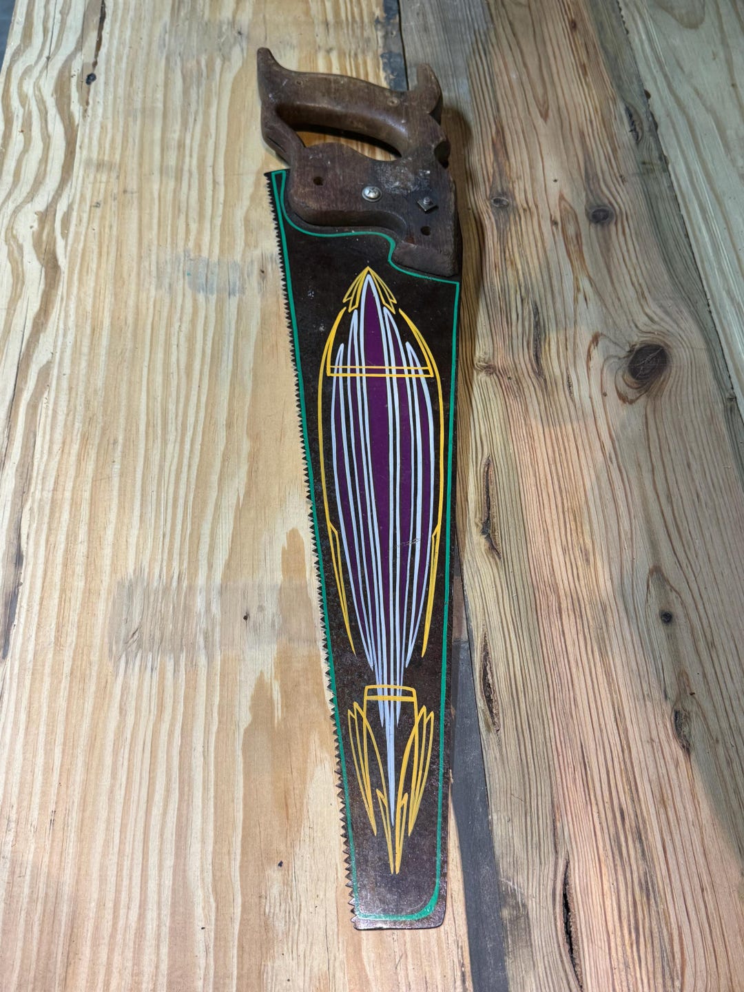 Hand Pinstriped Rip-cut Saw - Etsy