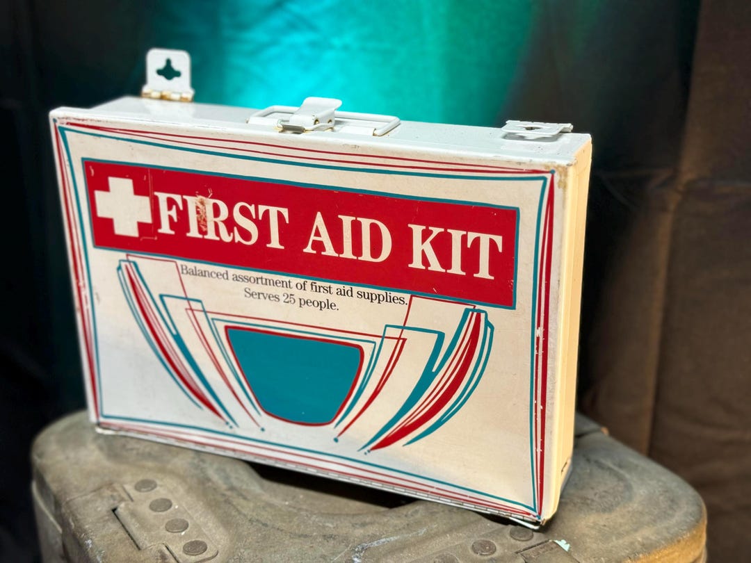Hand Pinstriped Vintage First Aid Kit - Etsy
