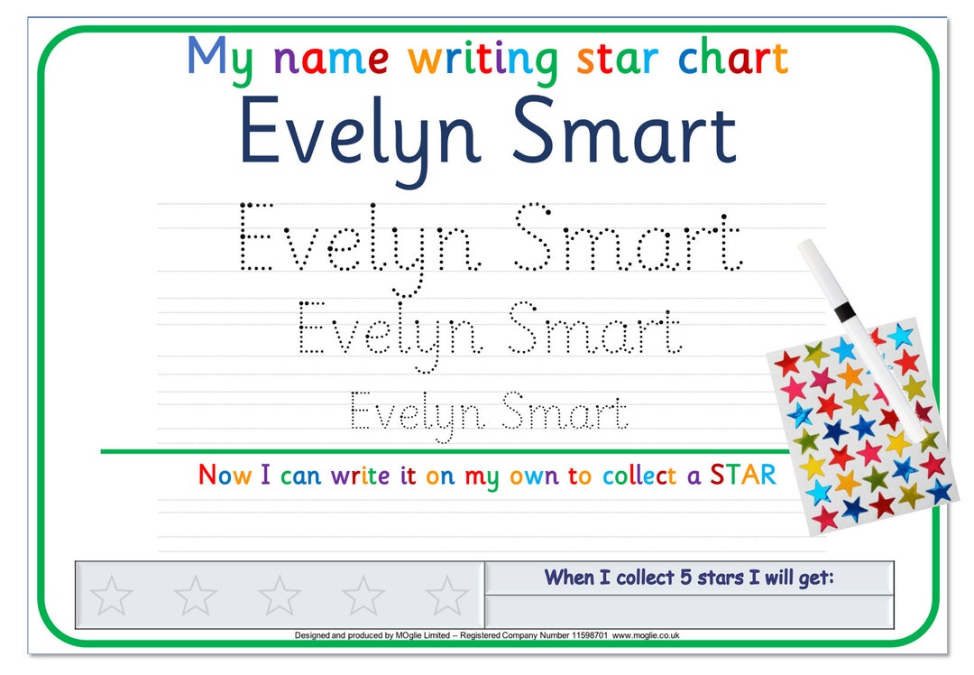 Write Name Letters Alphabet Numbers Shapes, Words Early Years ...