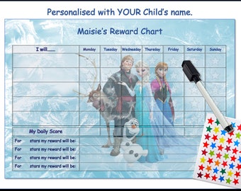 Frozen Reward Chart - Etsy UK