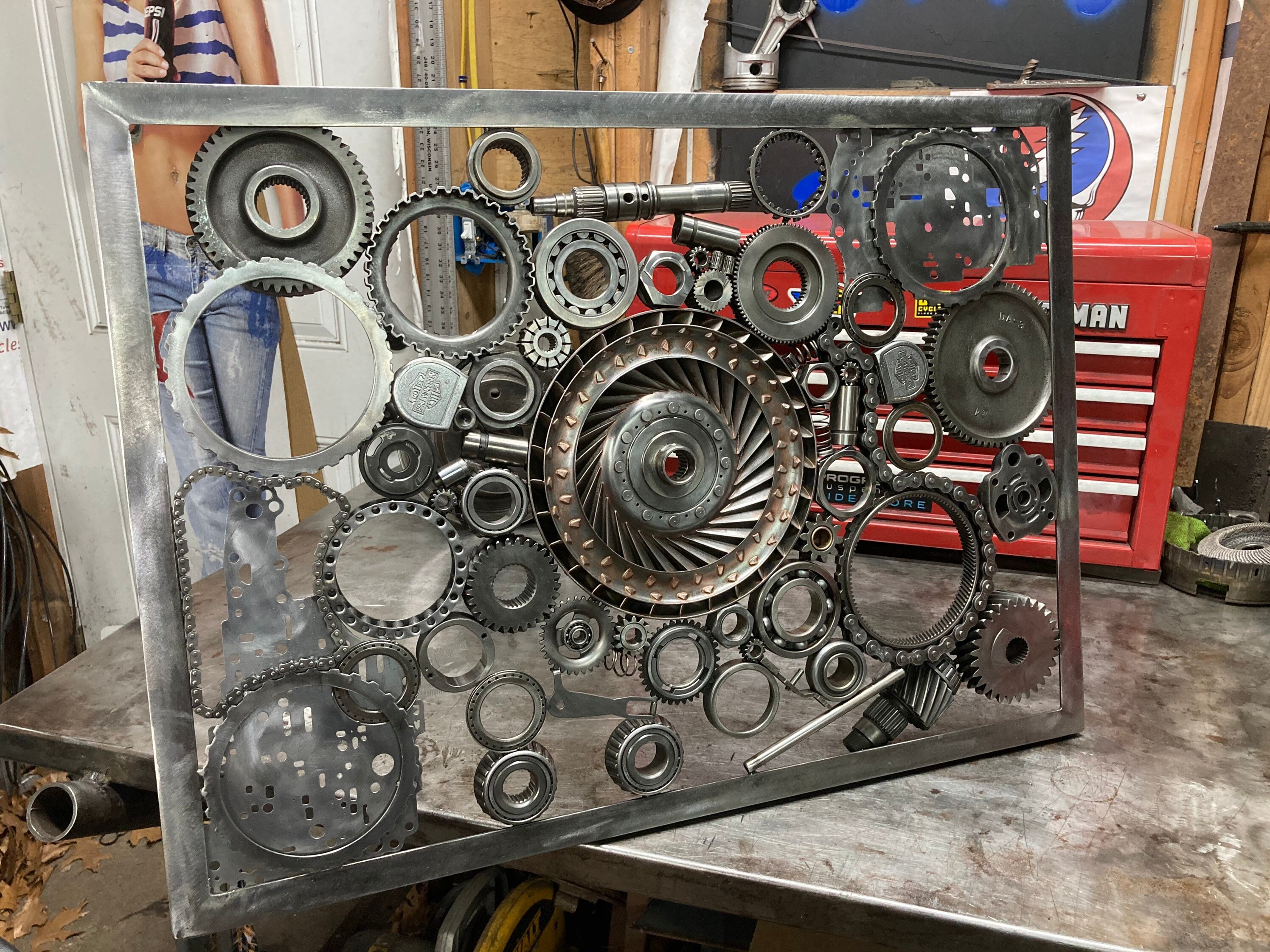 Gear Heads End Table - Etsy