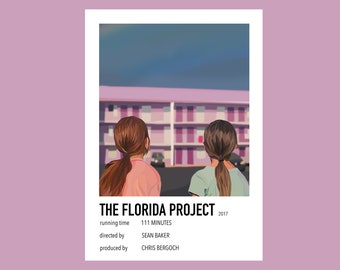 The Florida Project Retro Film Poster, Digital Download, A24 Willem ...