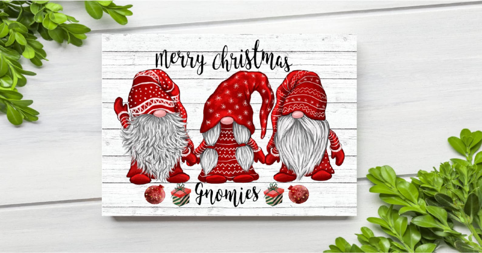 Merry Christmas Gnomies Sign Wreath Sign Wreath Supplies - Etsy