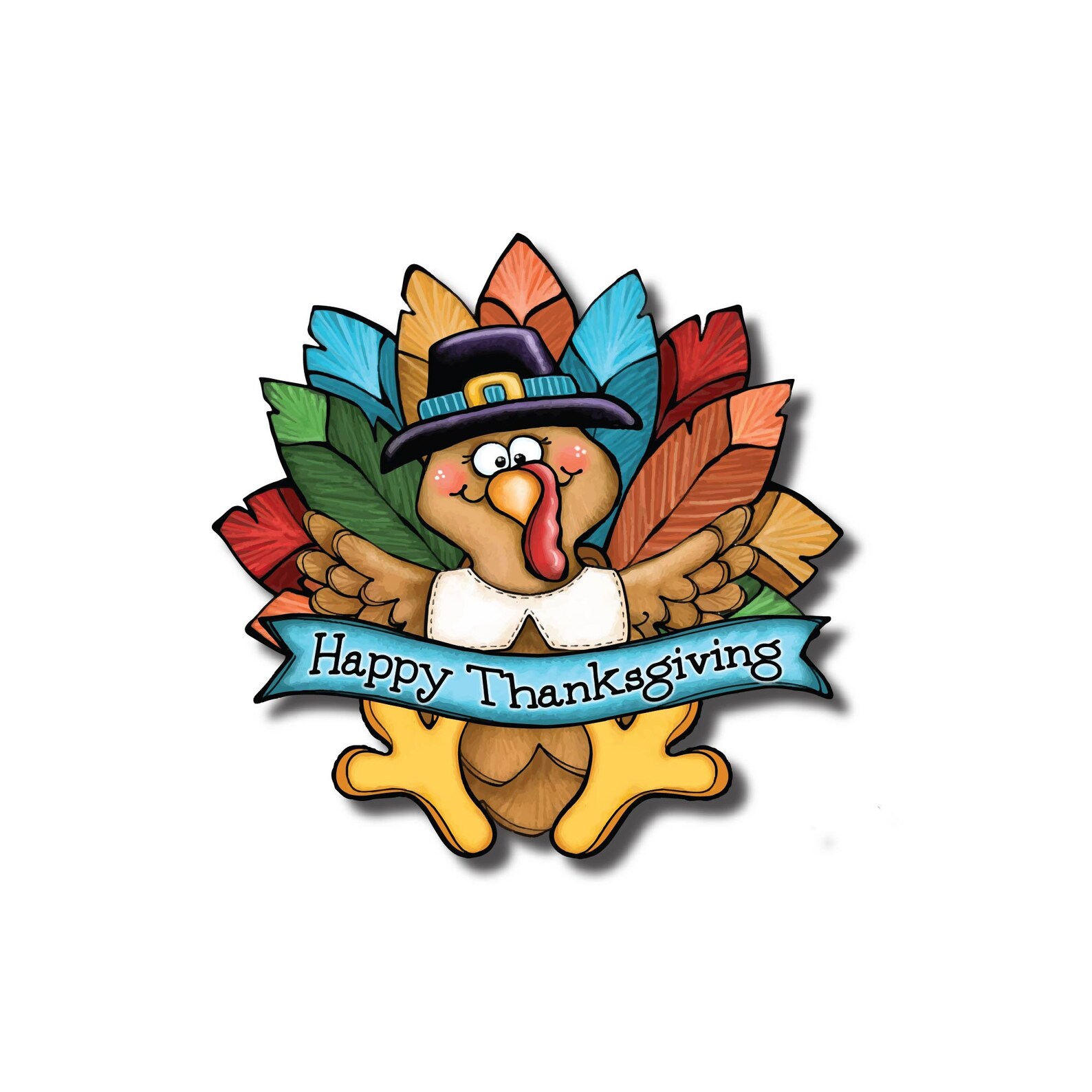 Happy Thanksgiving Turkey Door Hanger Sign Wreath Sign - Etsy