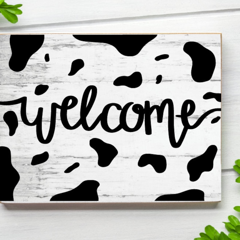 Cow Signs for Wreaths - Etsy