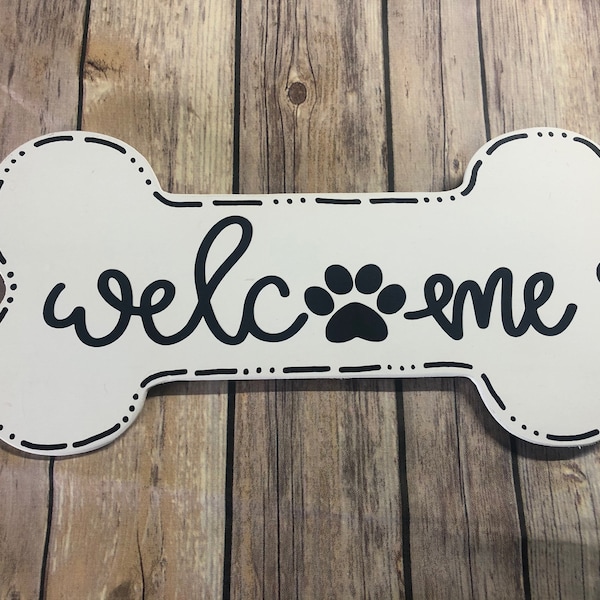 Dog Welcome Sign - Etsy