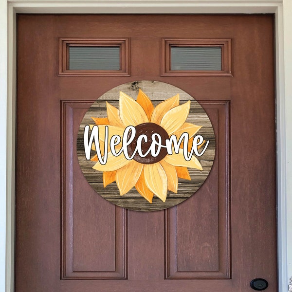 Sunflower Door Wreath - Etsy