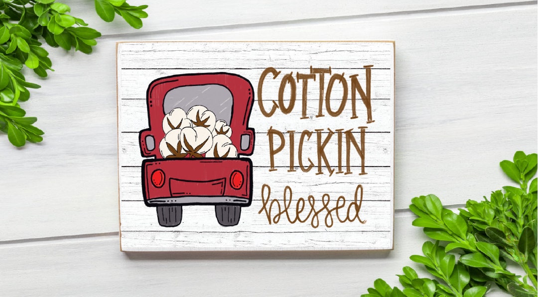 Cotton Pickin Blessed Sign, Wreath Sign, Wreath Supplies, Wreath Decor ...
