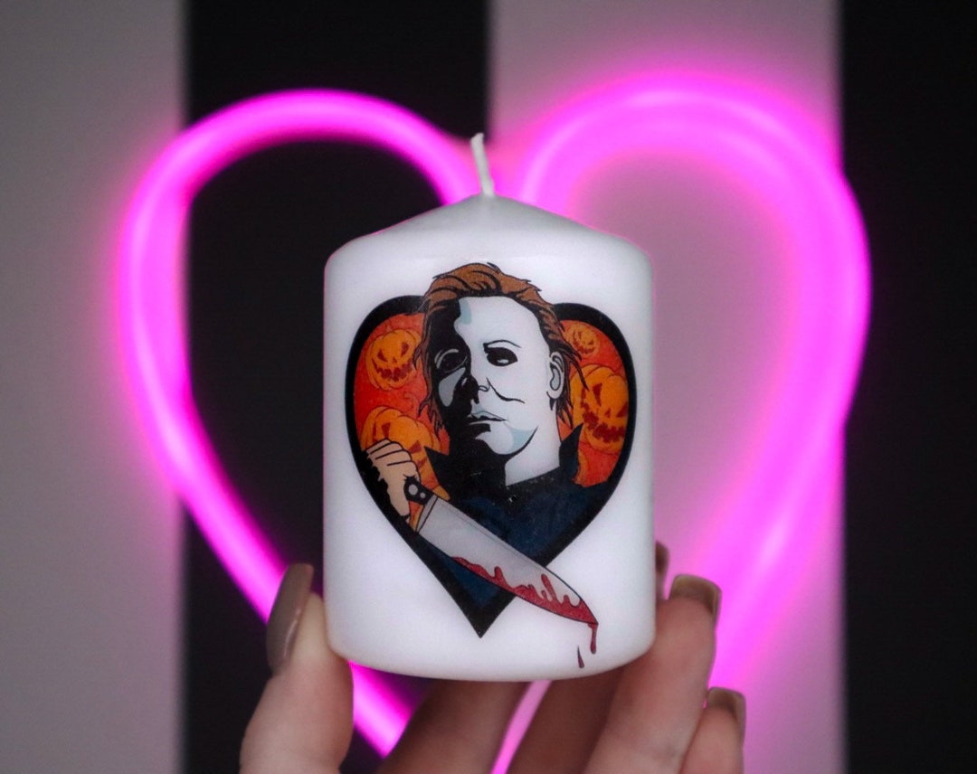 Mini Michael Myers Halloween Pillar Candle - Etsy UK