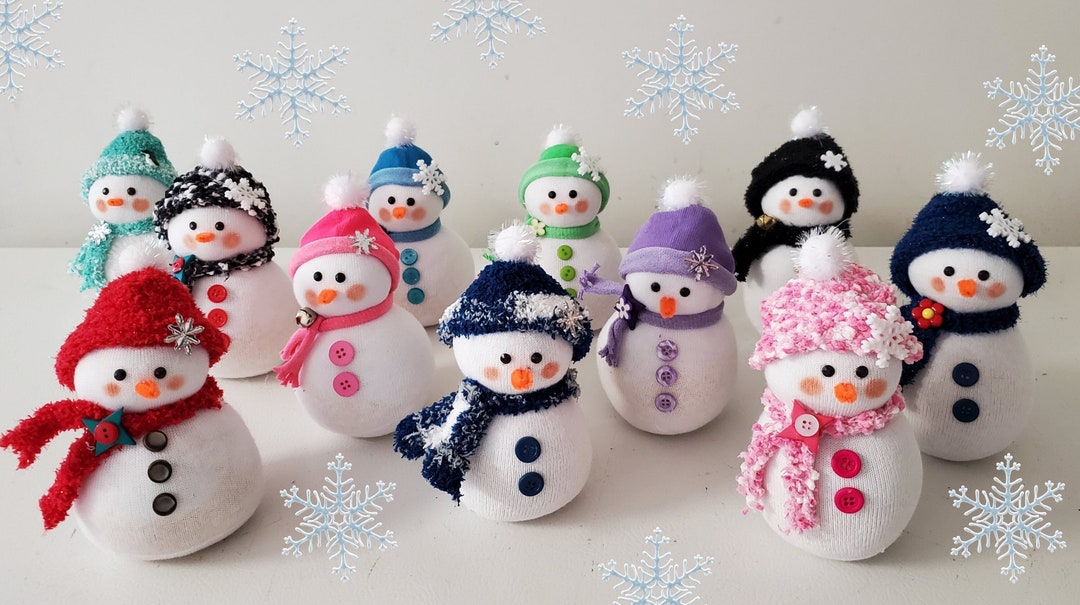 Adorable Hand Crafted Snowmen. Each Has Their Own Unique Personality ...
