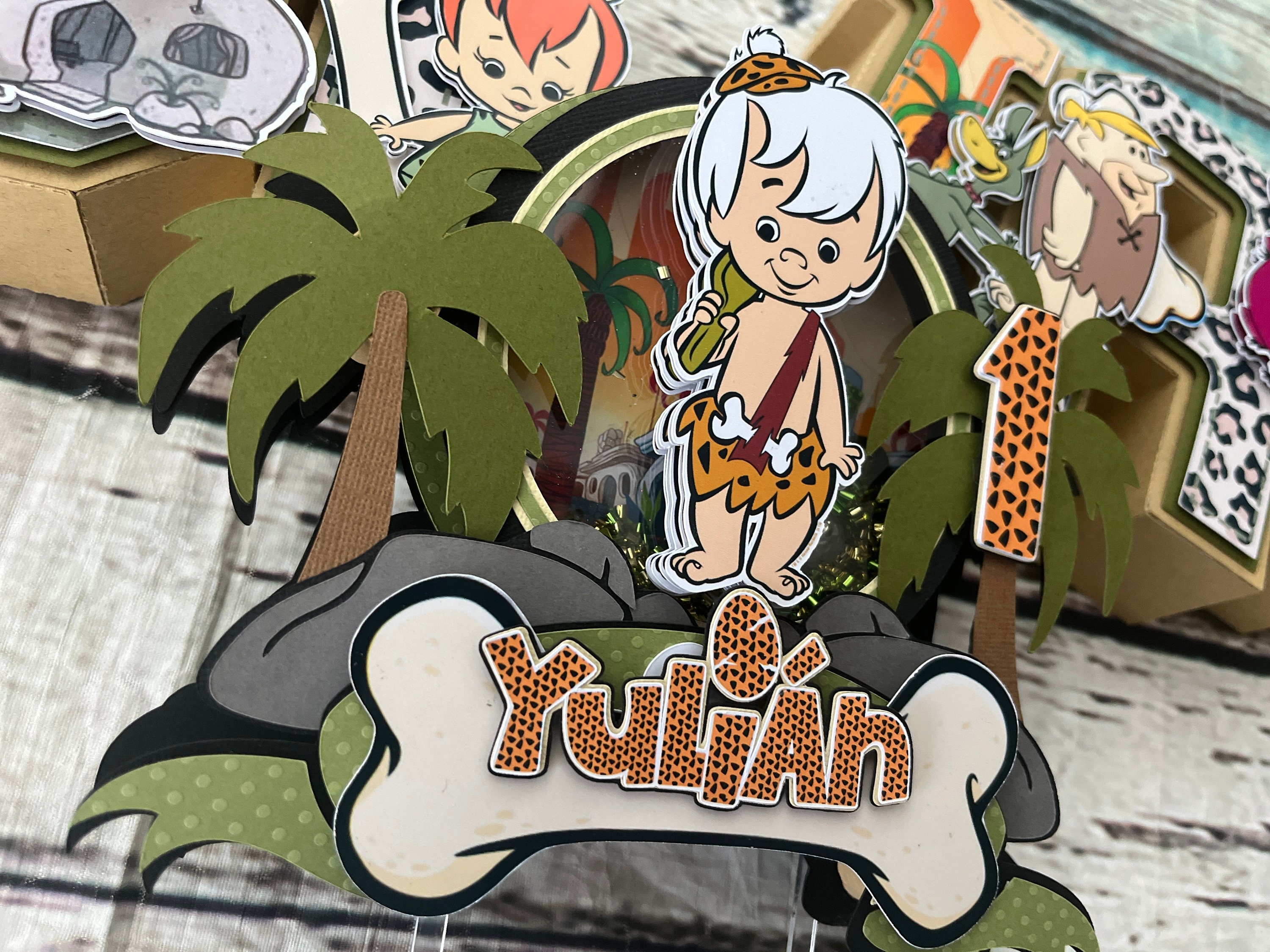 Bam Bam Cake Topper Bam Bam Party Decorations Bam Bam Birthday Cake ...