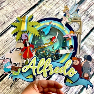 Peter Pan Neverland Cake Topper, Captain Hook Party Decorations, Peter ...