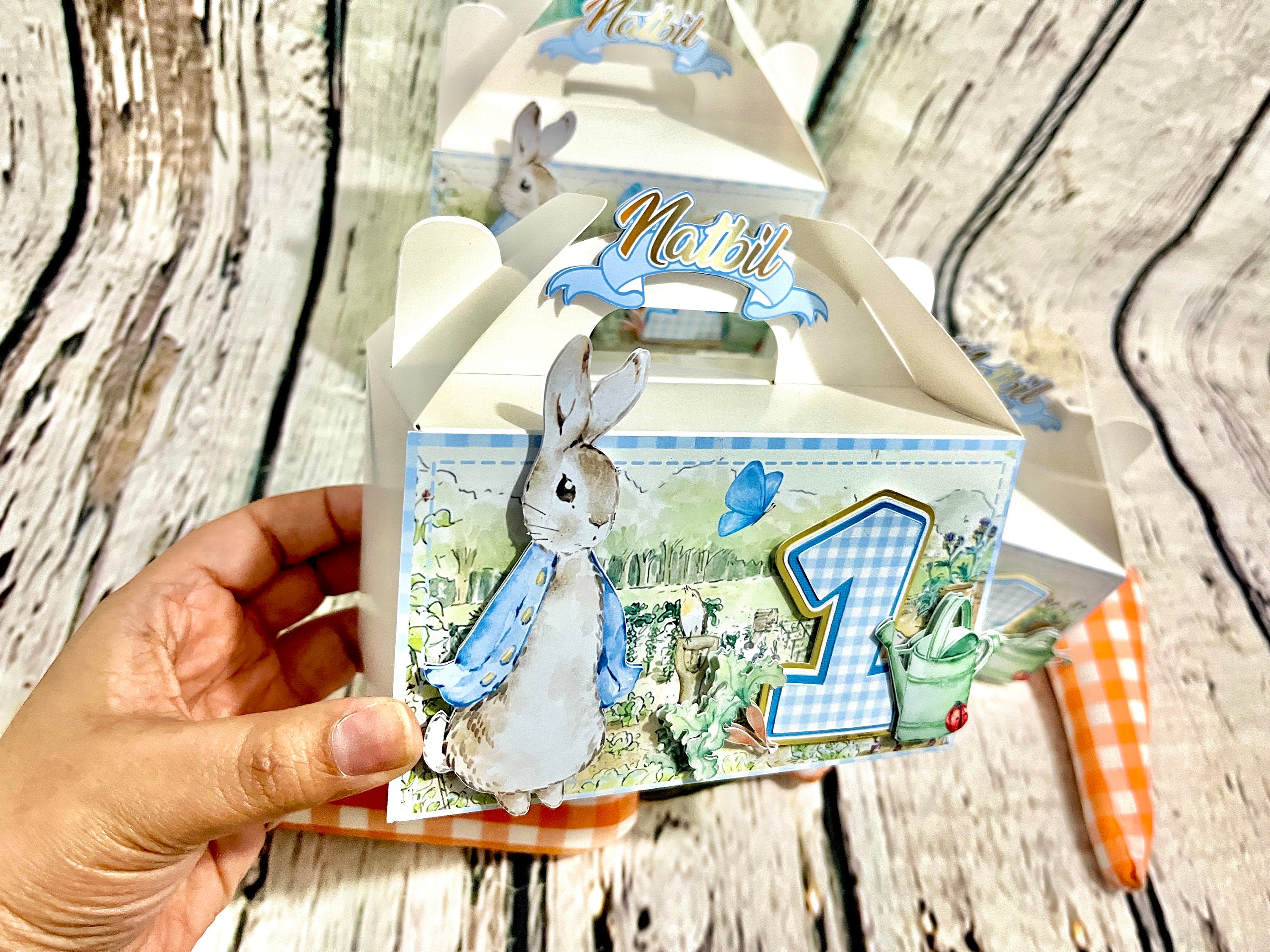 Peter Rabbit Favor Boxes 1st Party Decorations Peter Rabbit Birthday ...
