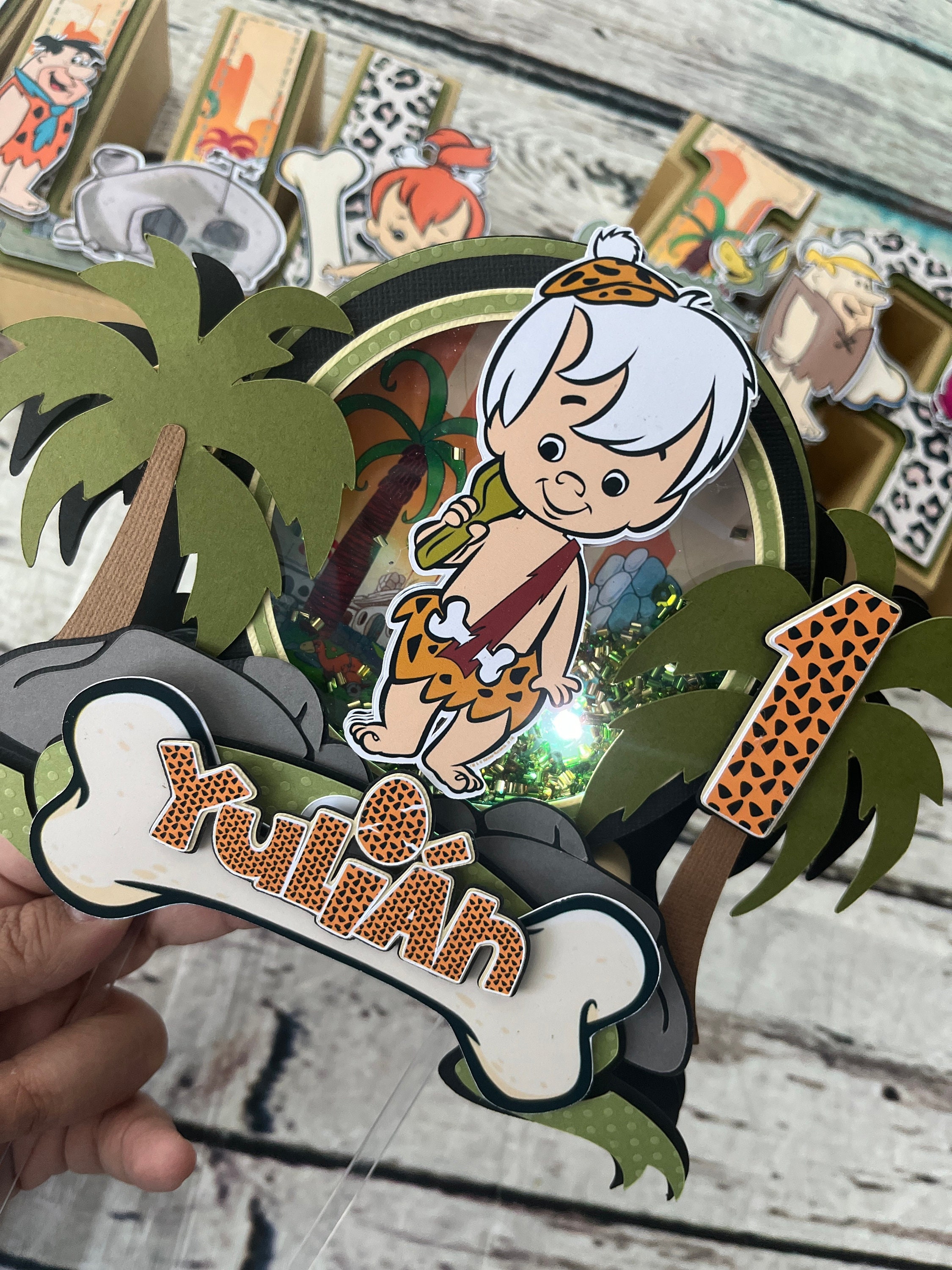 Bam Bam Cake Topper Bam Bam Party Decorations Bam Bam Birthday Cake ...