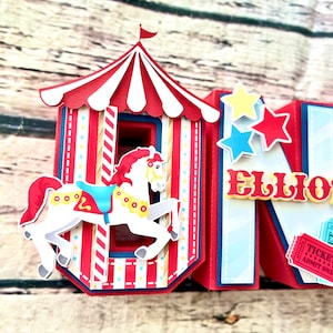 Carousel Carnival Circus 3D Letters, Carousel Carnival Birthday Party ...