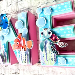 Fish Nemo Dory 3D Letters, Nemo Dory Birthday Party - Etsy