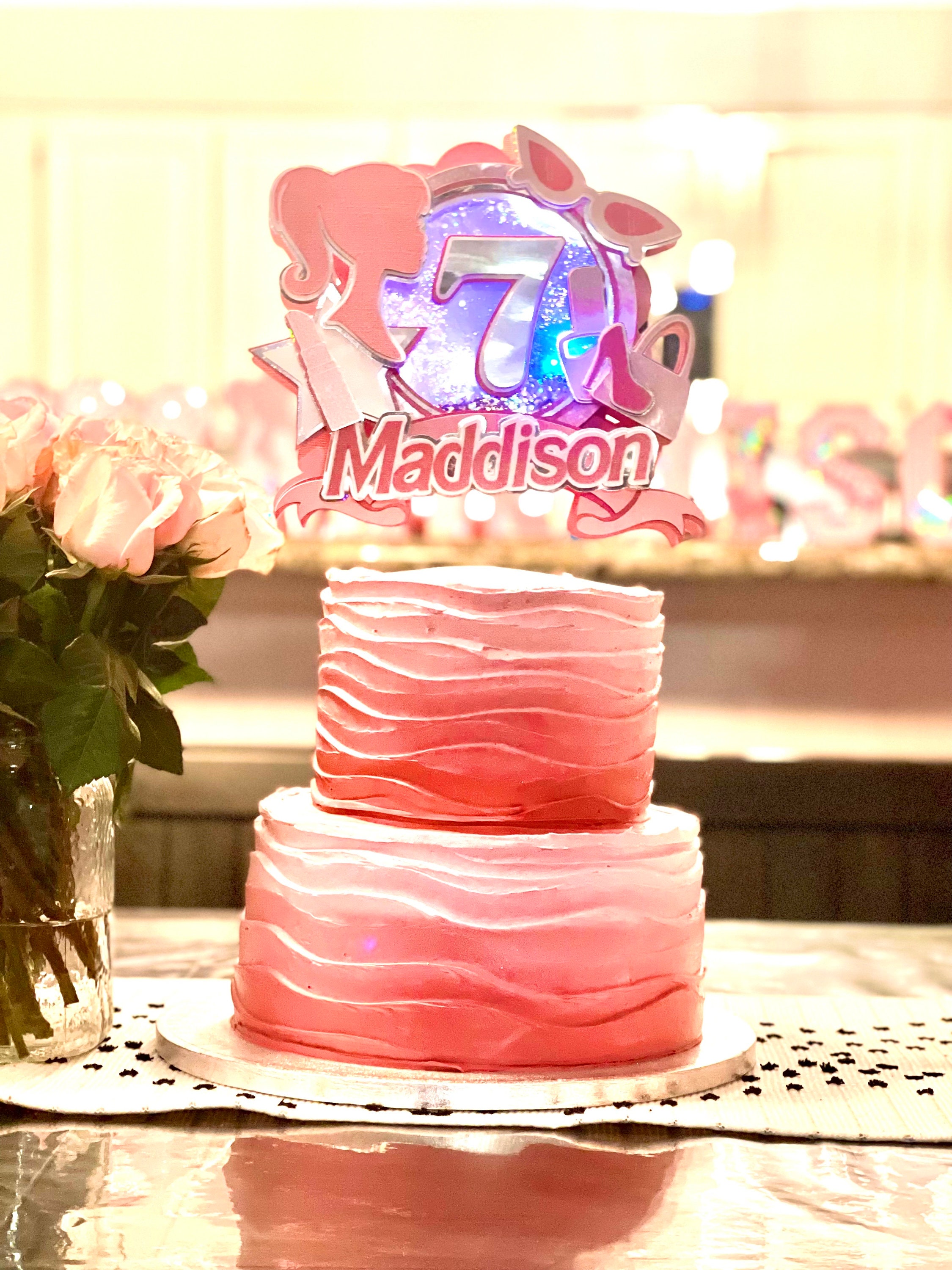 Fashion Doll Cake Topper Doll Party Decorations Fashion Birthday Cake ...