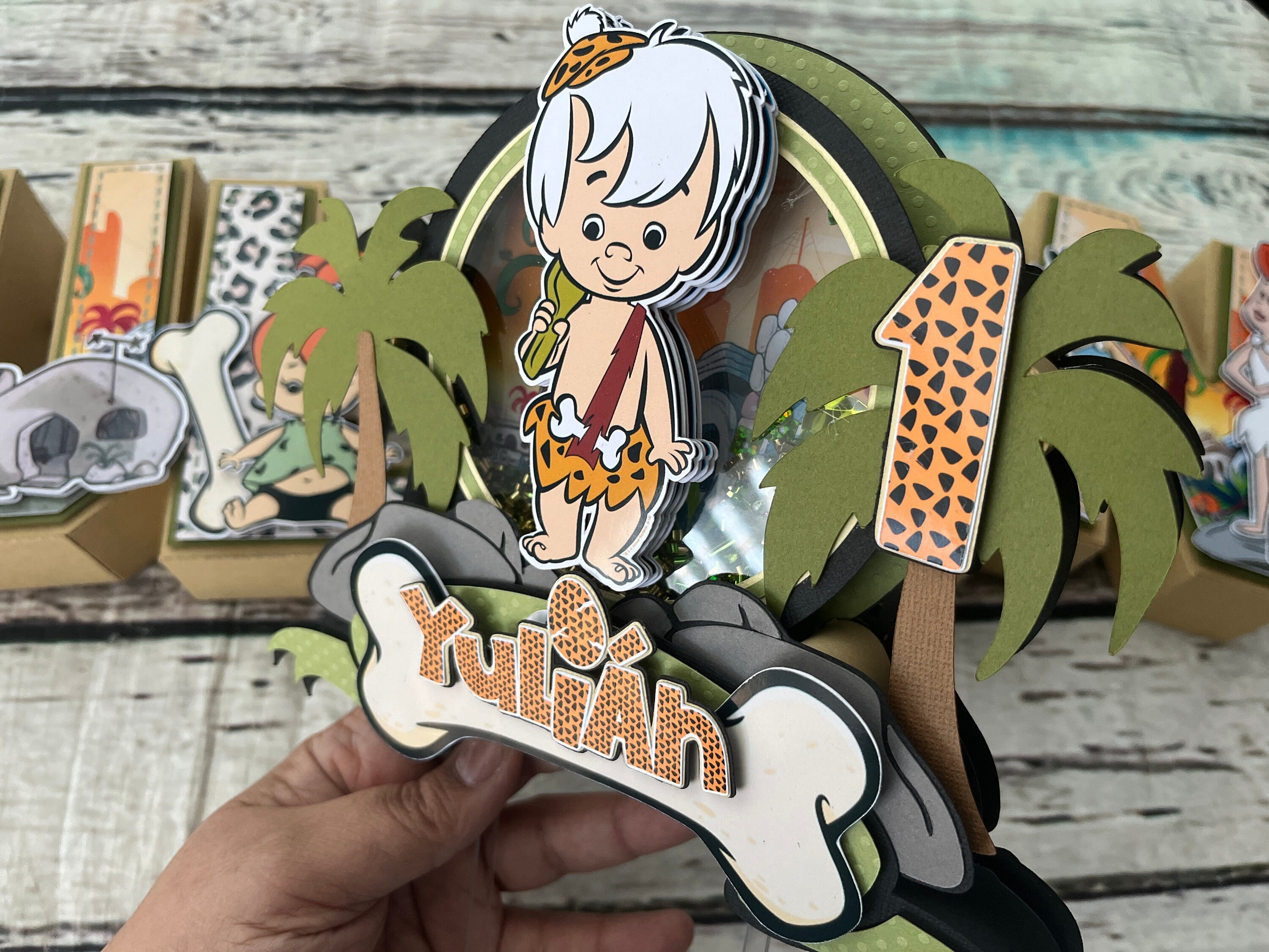 Bam Bam Cake Topper Bam Bam Party Decorations Bam Bam Birthday Cake ...