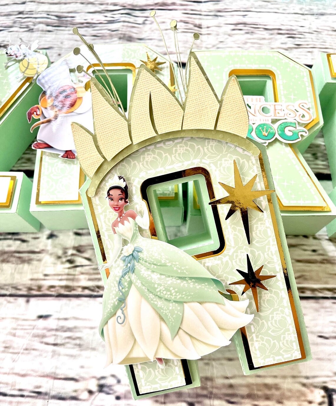 Princess Tiana 3D Letters, Princess Tiana Birthday Party Tiana Birthday ...