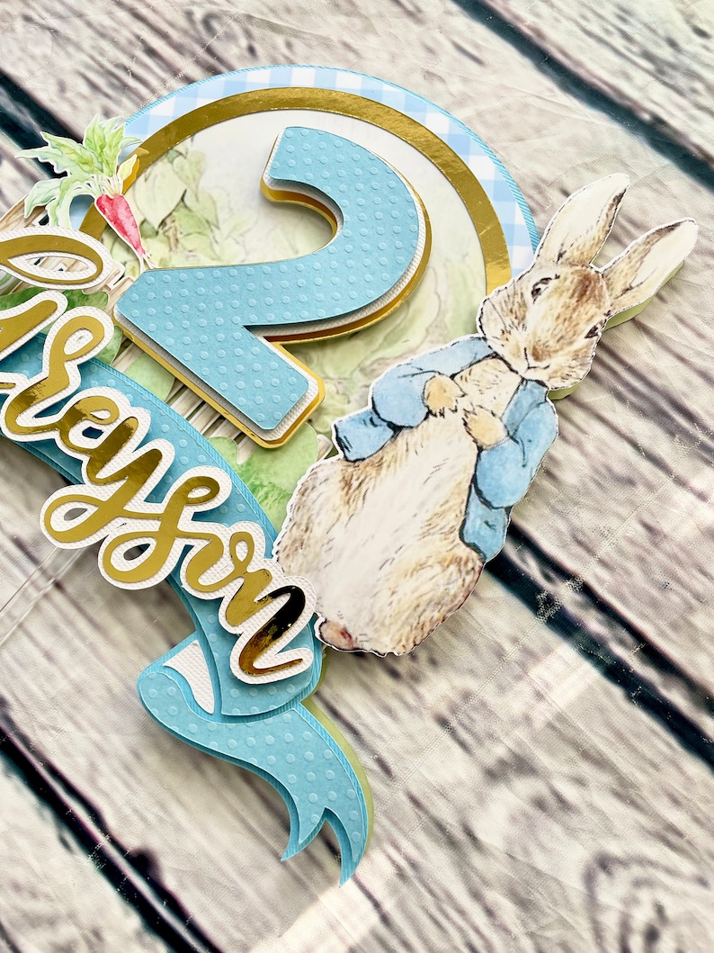 Peter Rabbit Topper 1st Party Decorations Peter Rabbit Birthday Cake ...